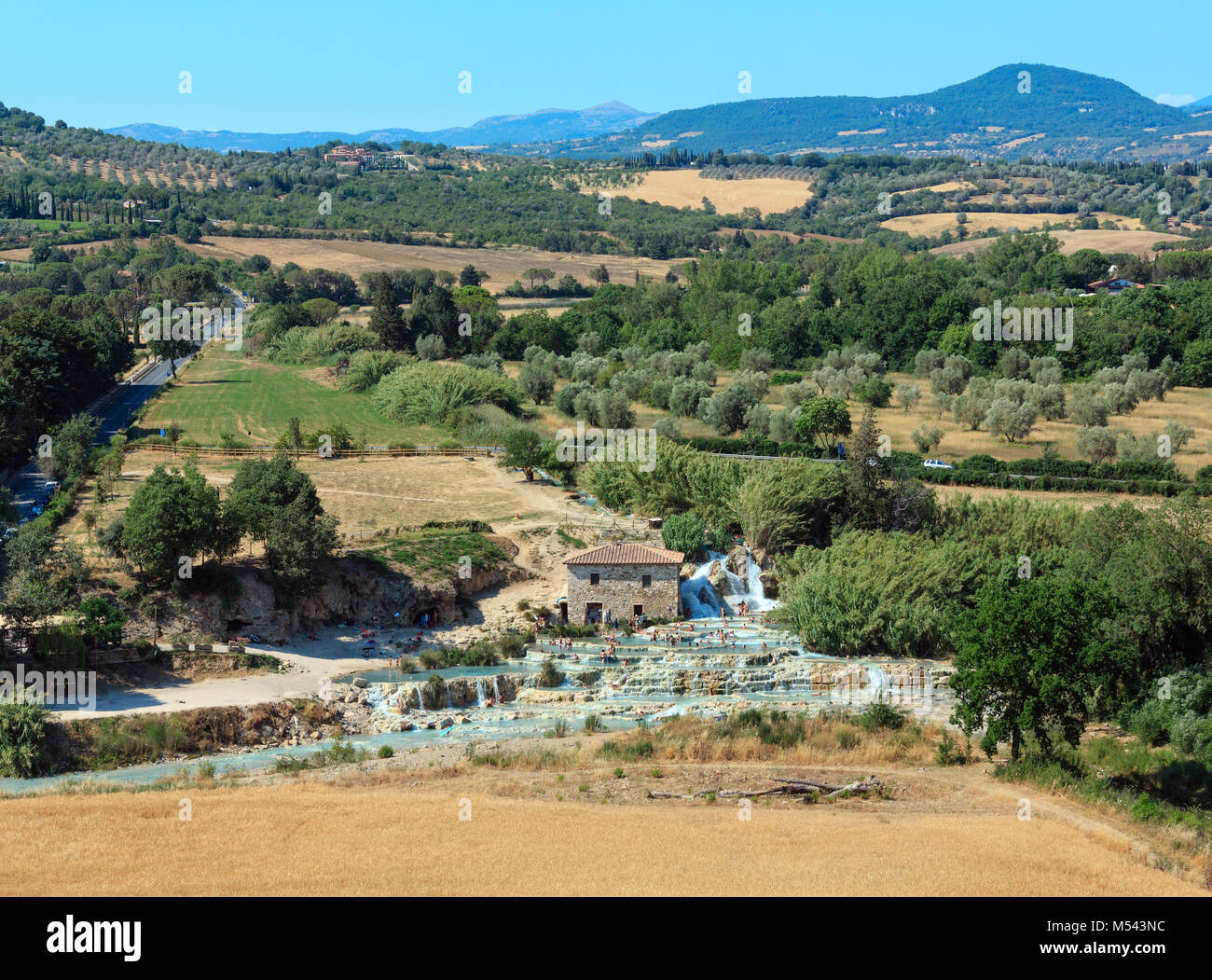 Natural spa Saturnia thermal baths, Italy Stock Photo - Alamy