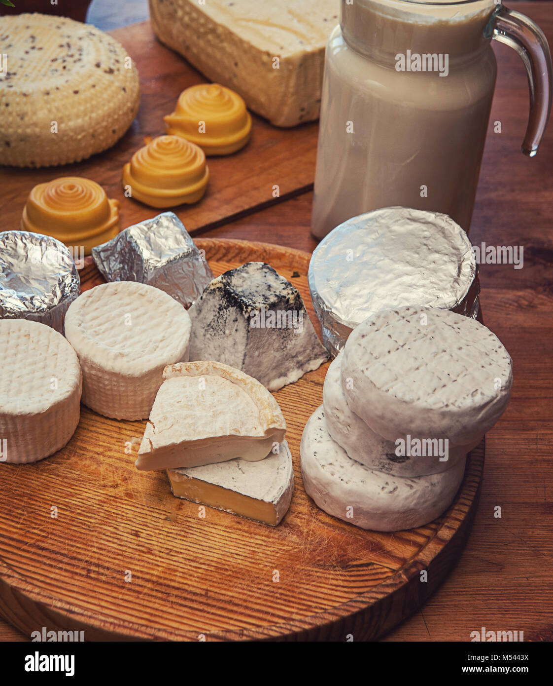 Set of different cheese Stock Photo - Alamy