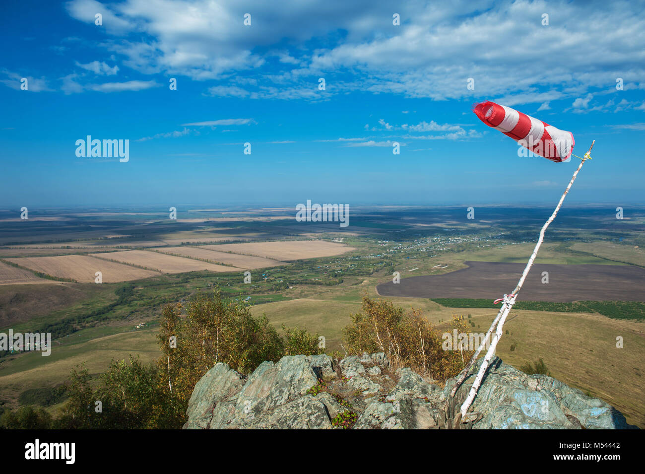 Flying windsock wind vane Stock Photo - Alamy