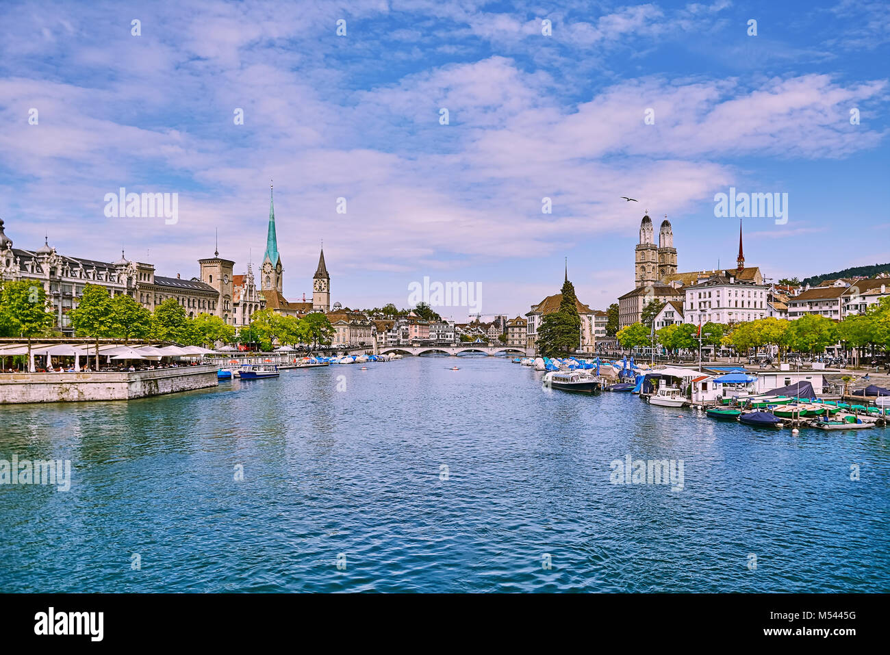 Panoramic view of the zurich lake hi-res stock photography and images ...