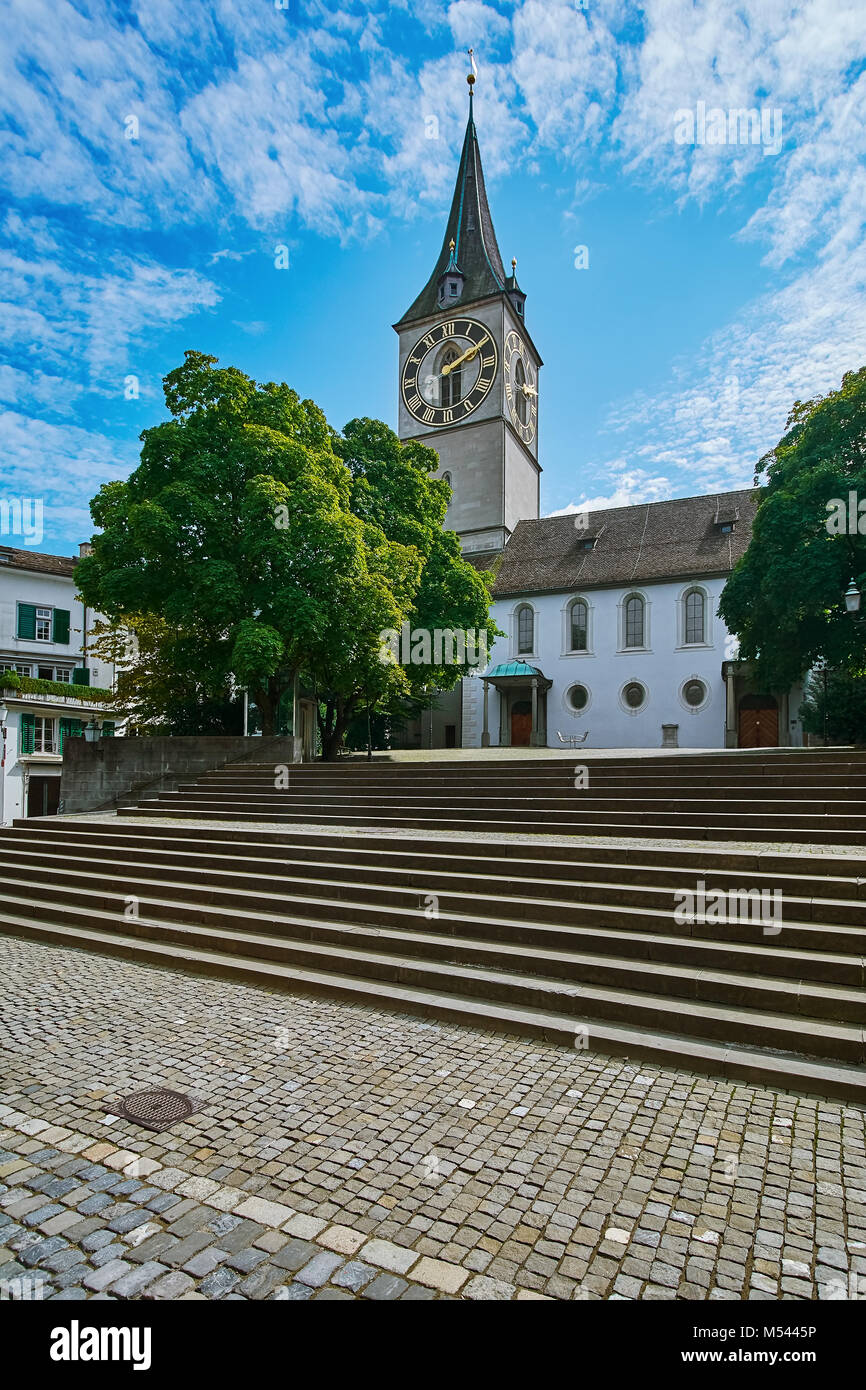 Square in Zurich Stock Photo - Alamy