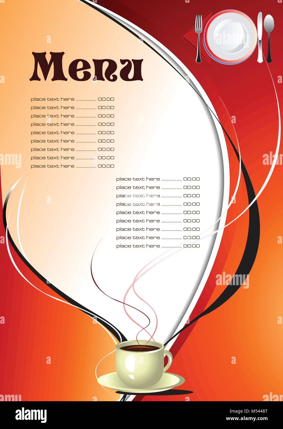 Restaurant (cafe) menu. Vector illustration Stock Vector Image & Art ...