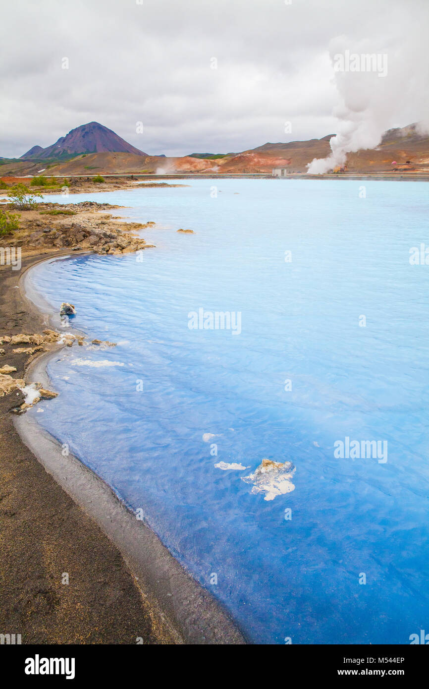 lake with geothermal activity Stock Photo - Alamy