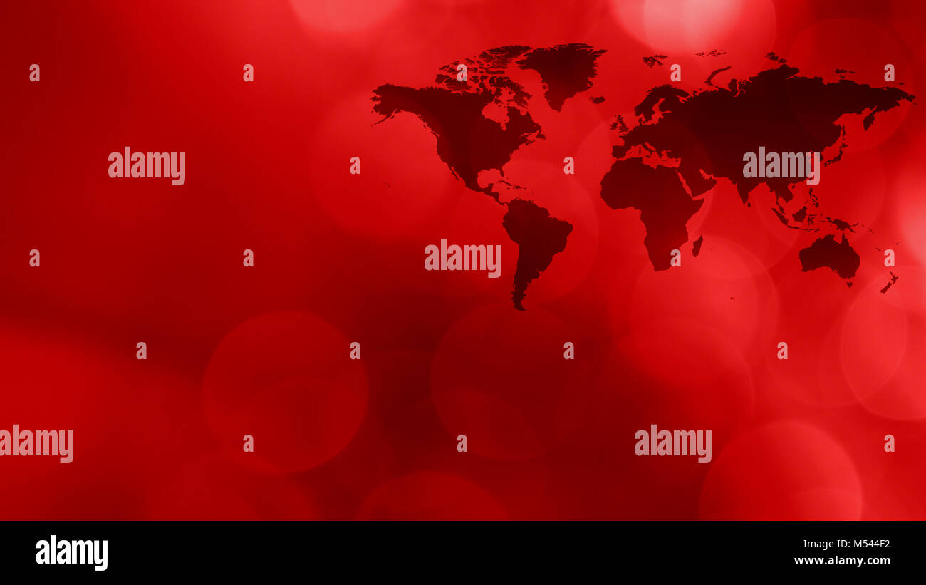 World continents news red idea Stock Photo - Alamy