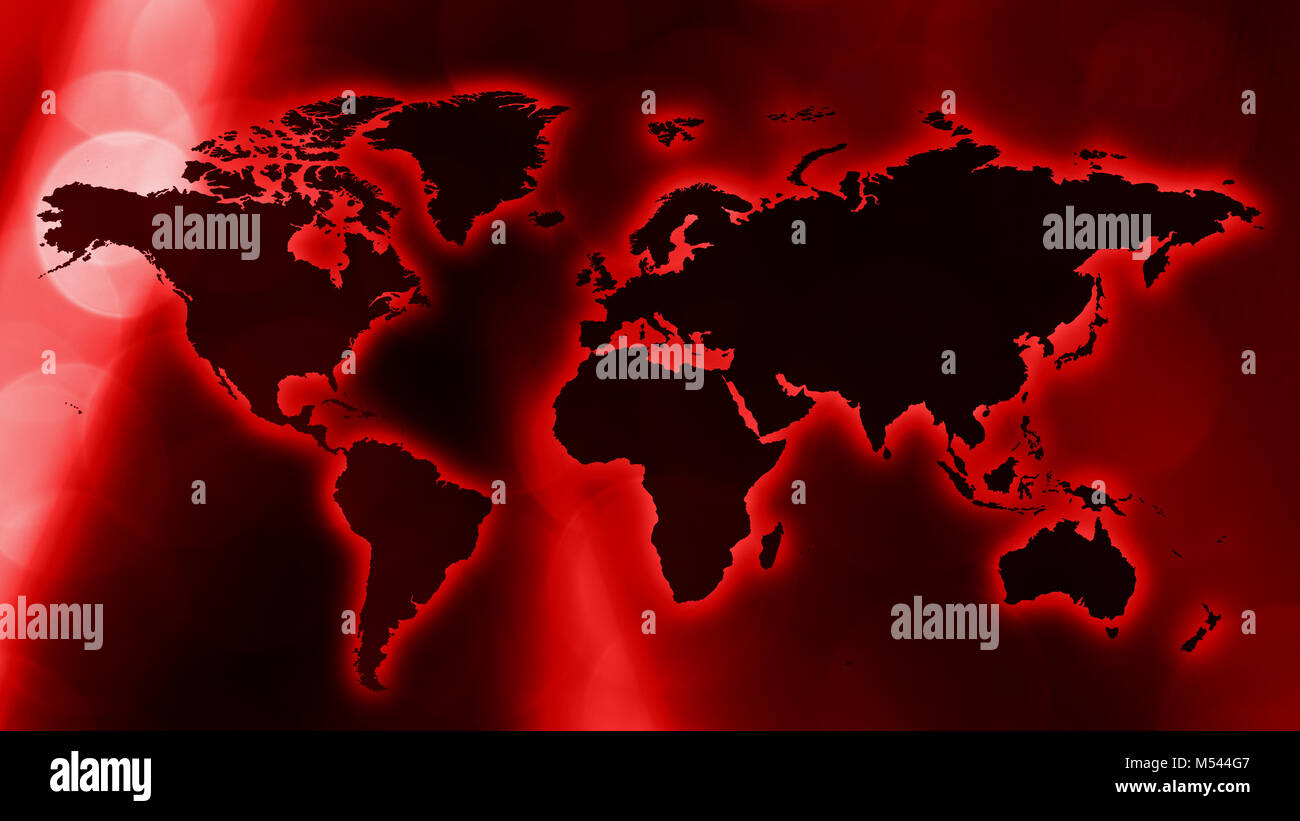 News world map modern title idea Stock Photo - Alamy
