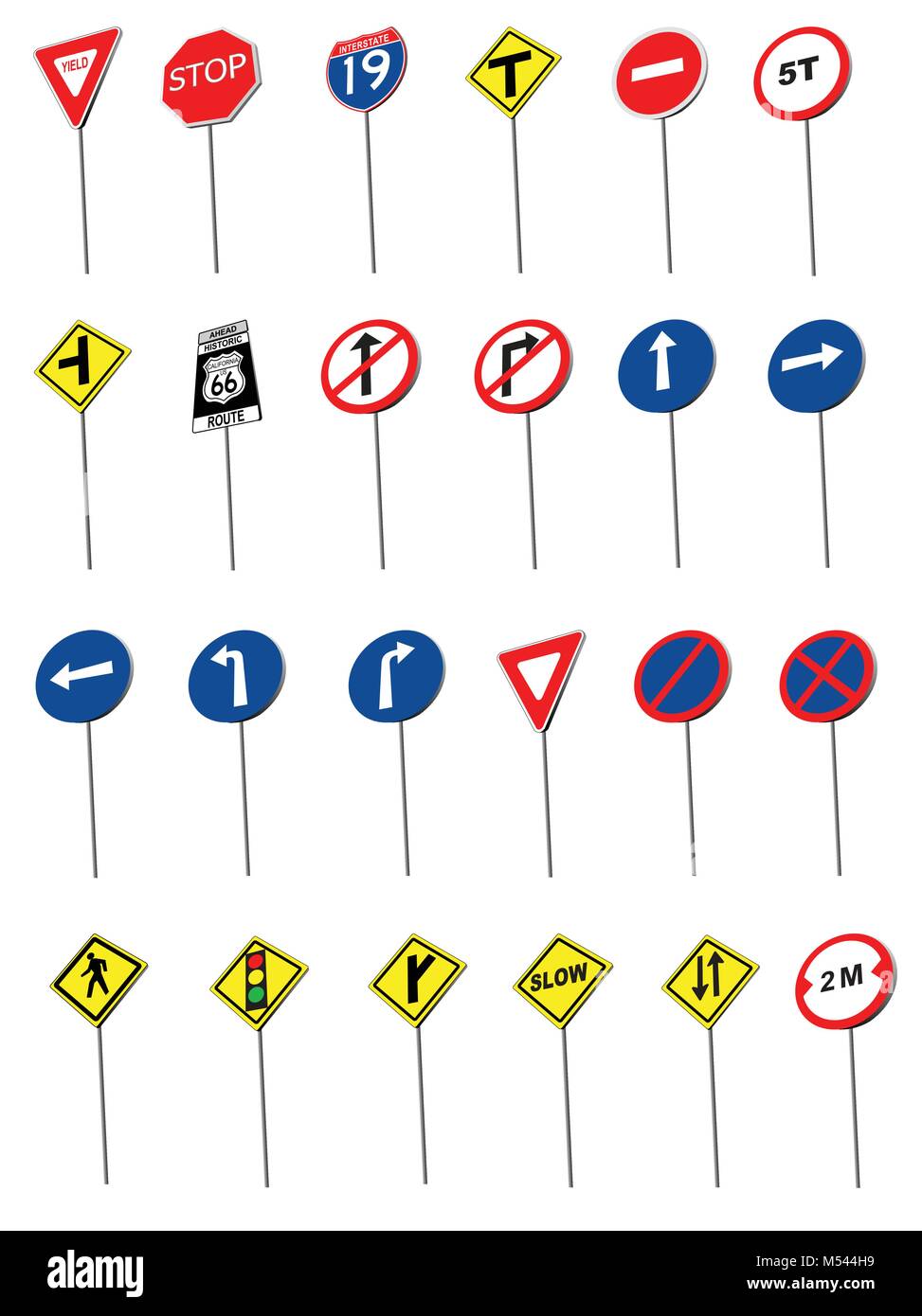 Road sign symbols hi-res stock photography and images - Alamy