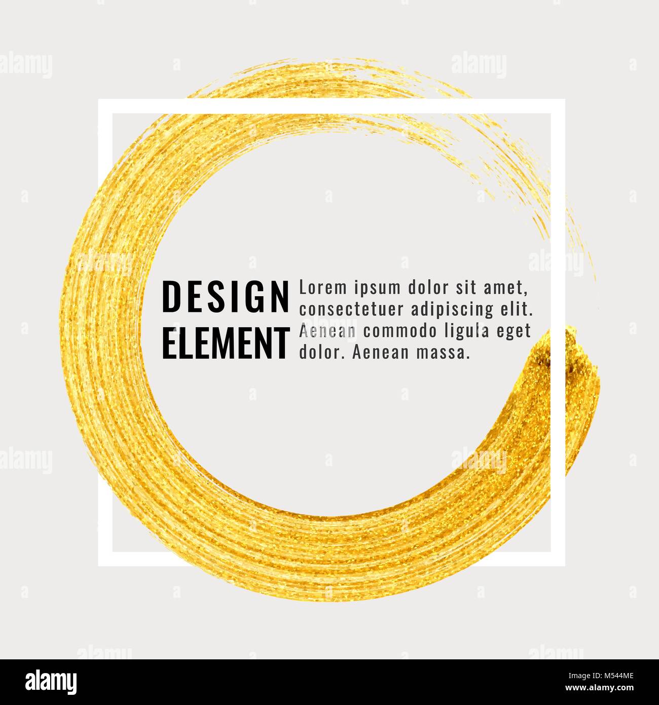 Gold paint circle hi-res stock photography and images - Alamy