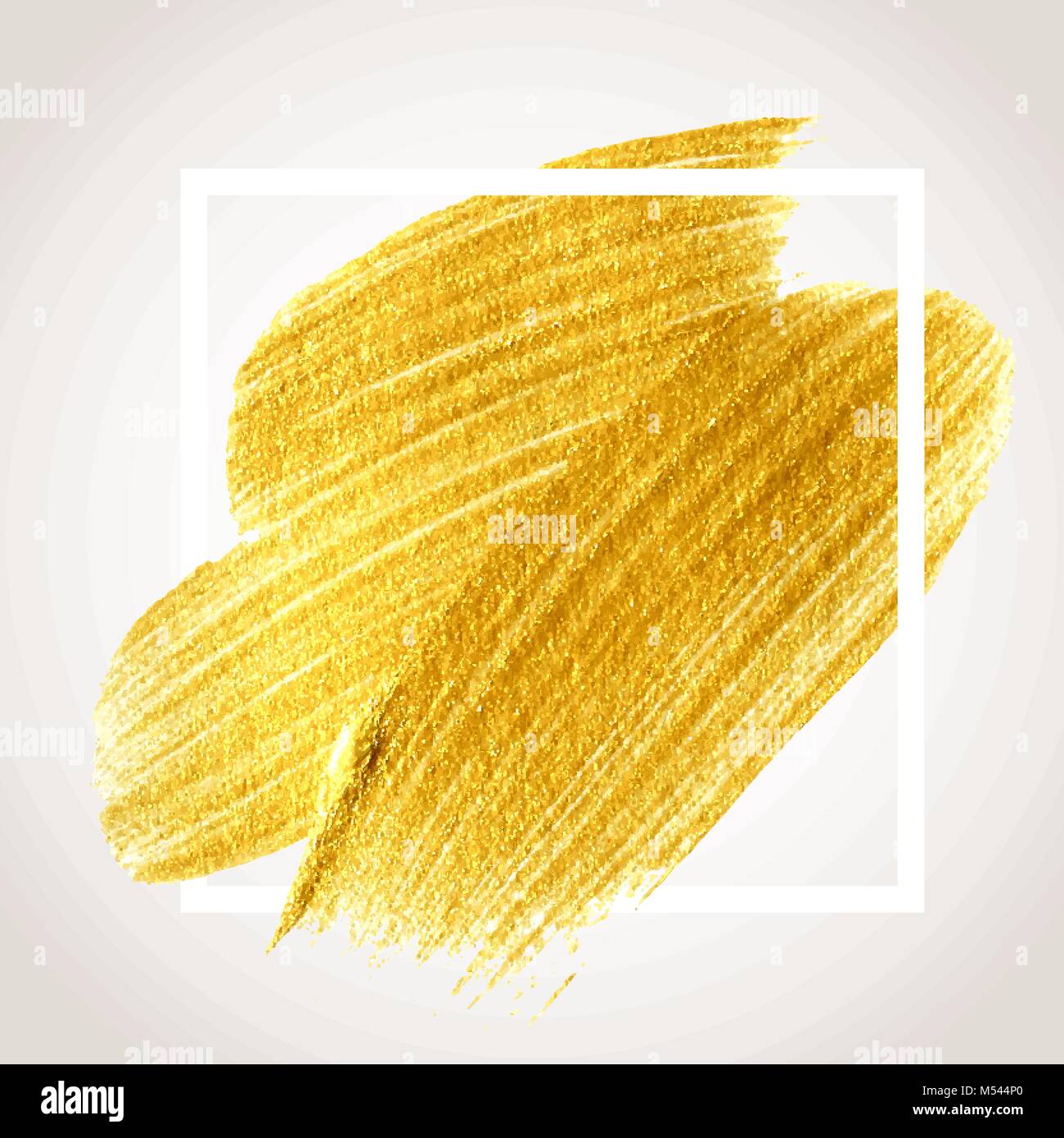 Gold hand drawn paint brush stroke Stock Vector Image & Art - Alamy