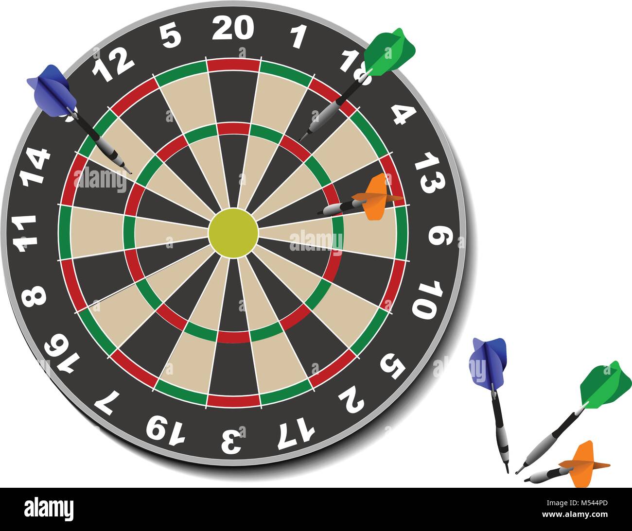 Darts Stock Vector Images - Alamy