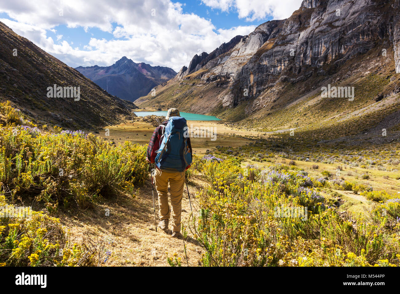 Hike in Peru Stock Photo - Alamy