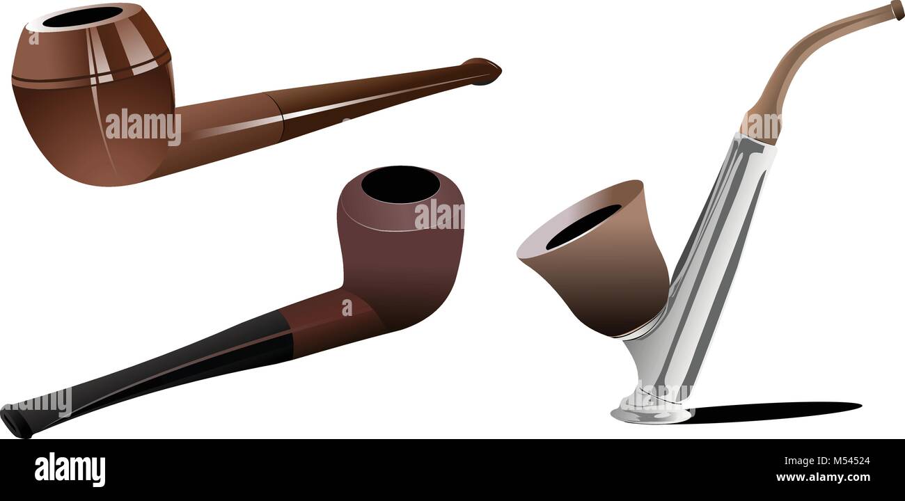 Set of smoking pipes. Vector illustration Stock Vector Image & Art - Alamy