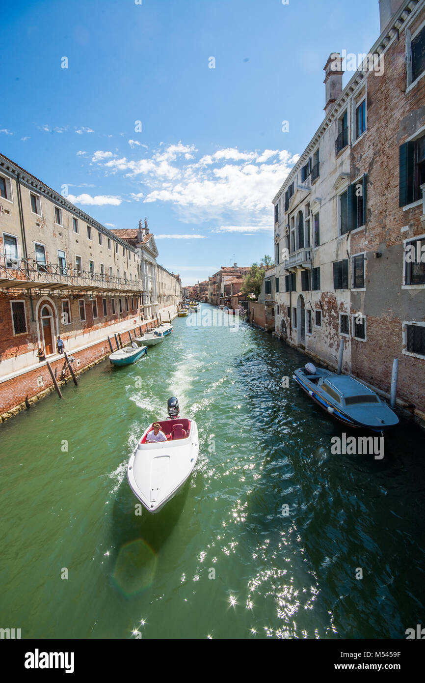 a gorgeous boat in the beautiful city / town of Venice, venisia, Burano ...