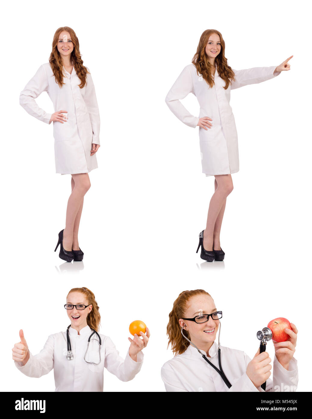 Female doctor poses hospital hi-res stock photography and images - Alamy