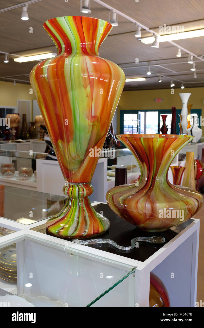 gallery of decorative glass Stock Photo - Alamy