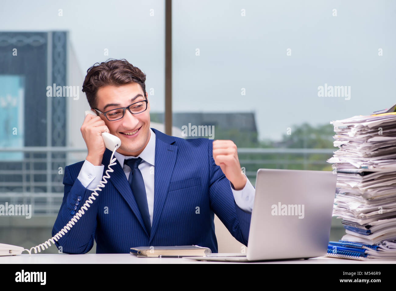 Angry call center employee yelling at customer Stock Photo - Alamy