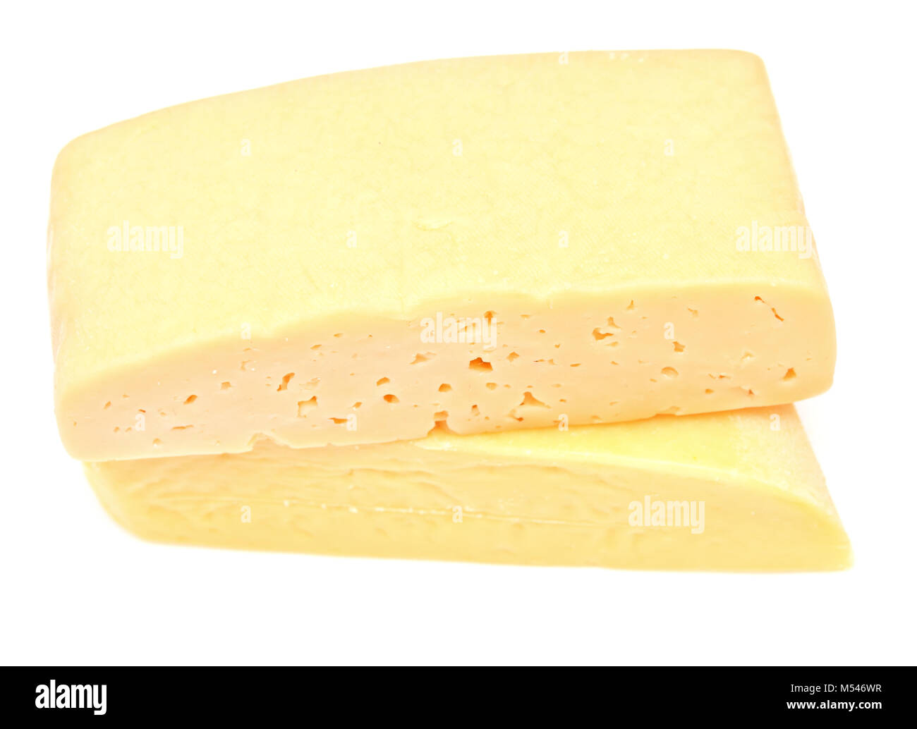 two pieces of cheese Stock Photo - Alamy