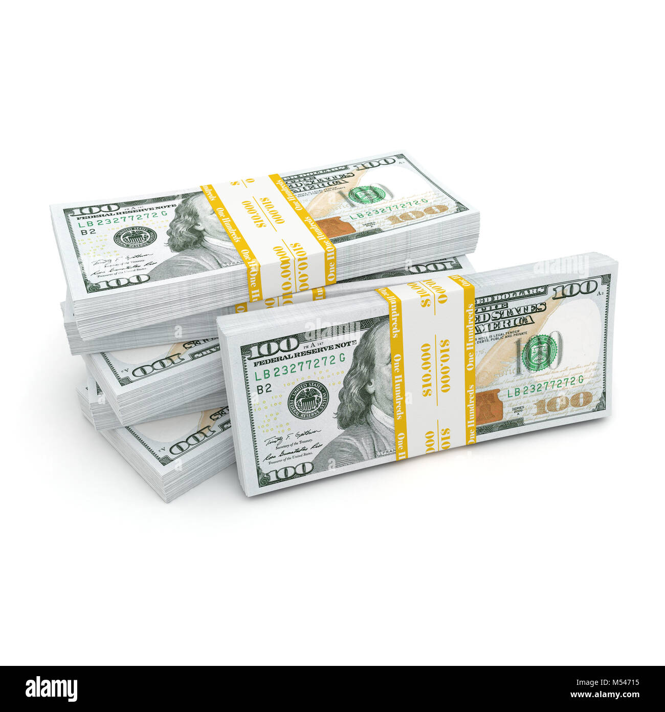 Packs dollars background lots cash Cut Out Stock Images & Pictures - Alamy