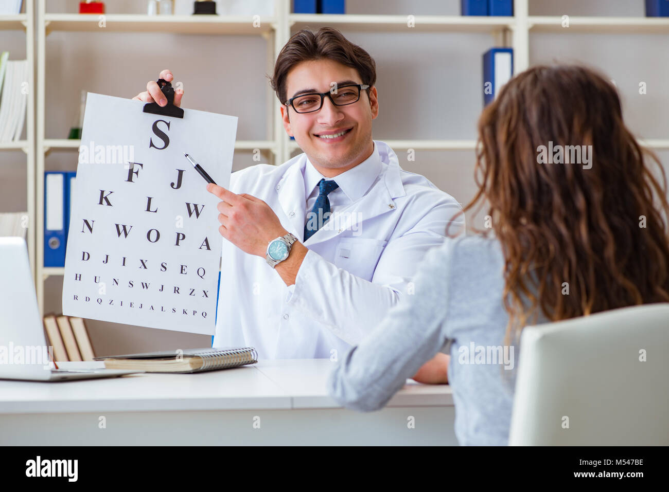 Eye test chart board hi-res stock photography and images - Alamy