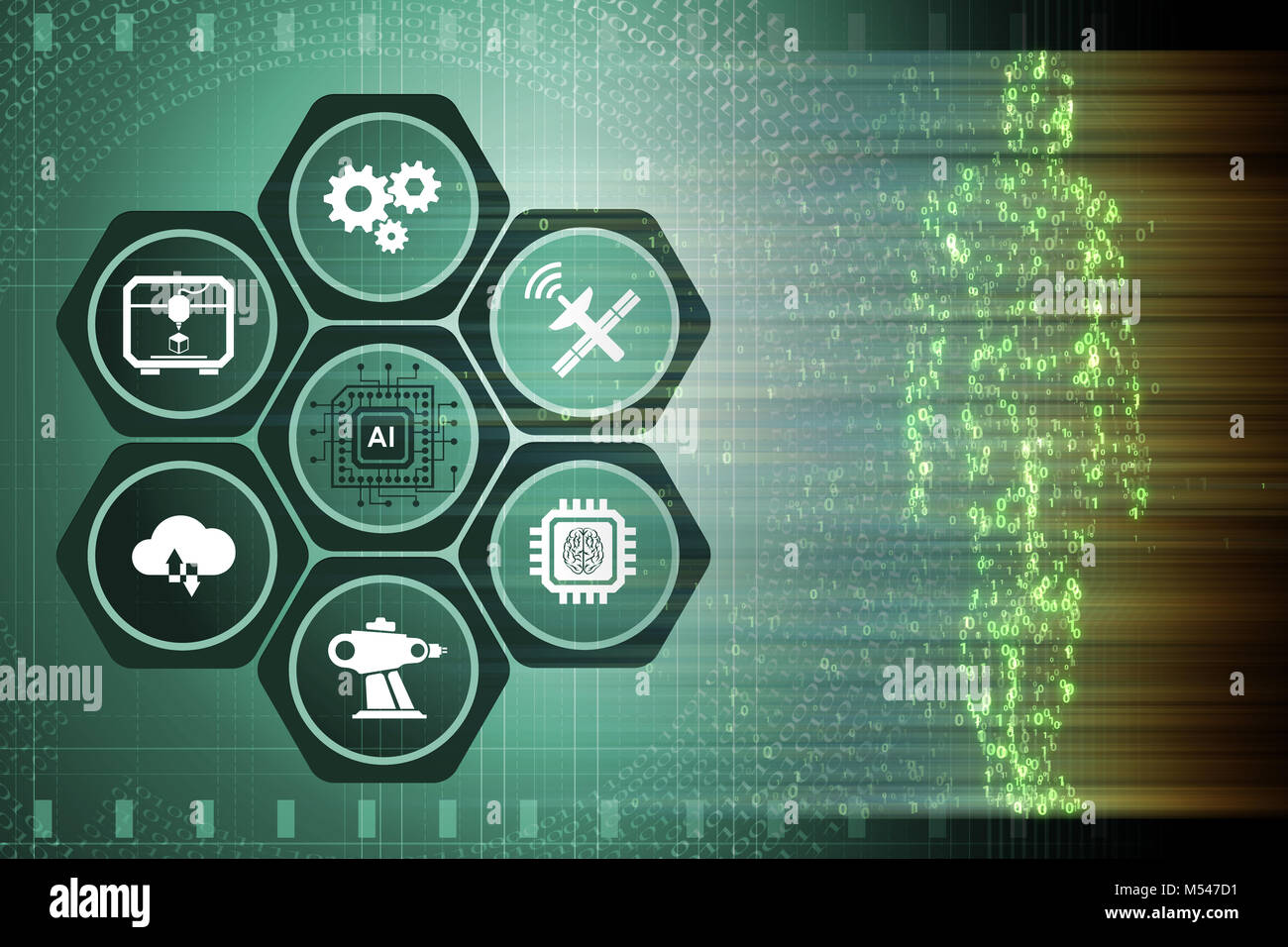 Artificial intelligence modern computing concept Stock Photo - Alamy