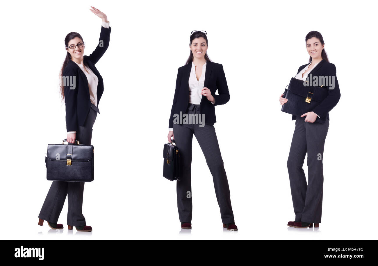 Young businesswoman in various poses Stock Photo - Alamy