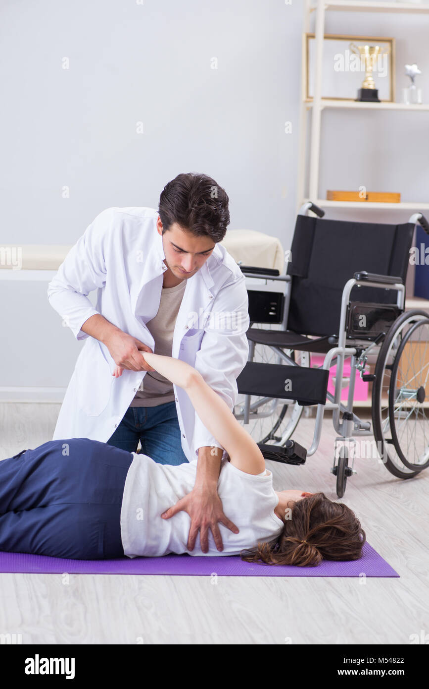 Patient recovering in hospital after injury trauma Stock Photo - Alamy