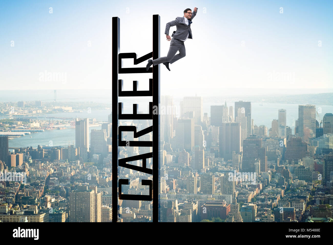 Businessman failing in his career Stock Photo - Alamy