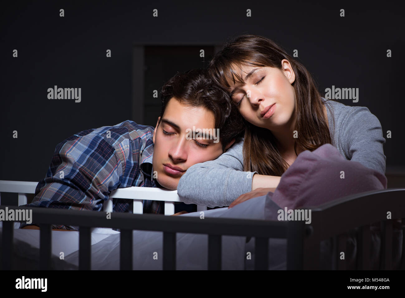 Sleepless baby cot hi-res stock photography and images - Alamy