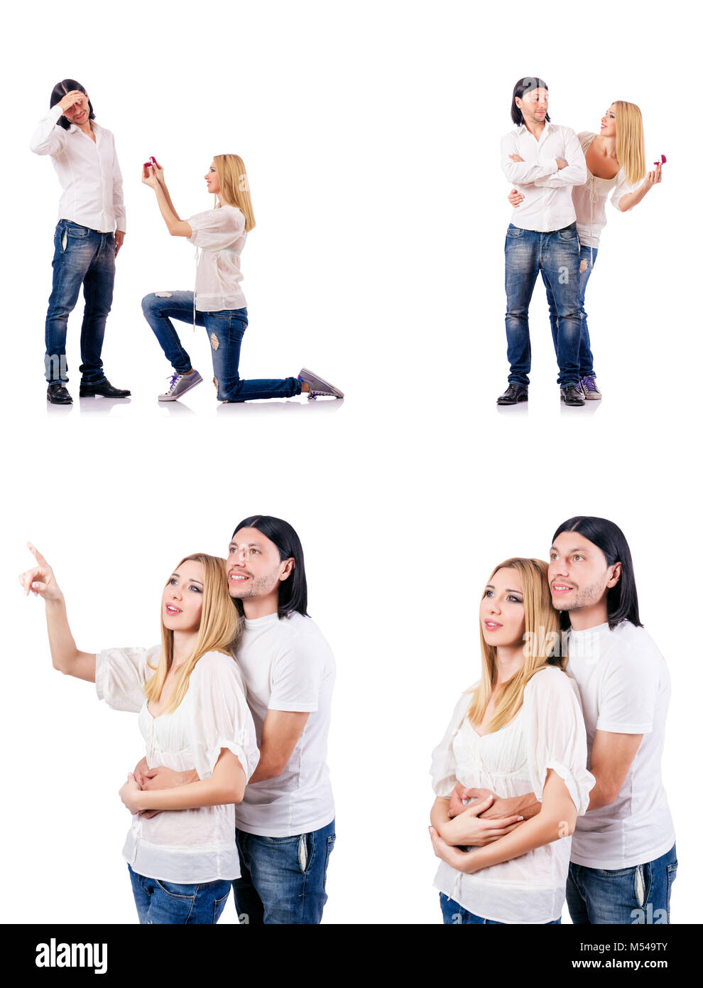 Pair of man and woman Stock Photo - Alamy
