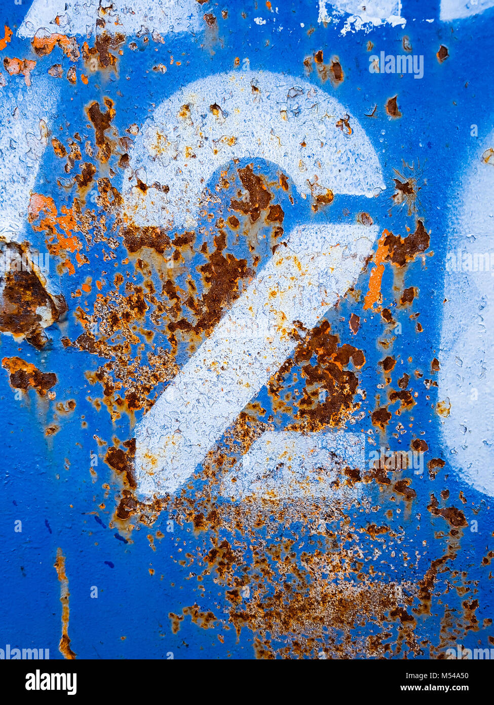 Blue rust textured background hi-res stock photography and images - Alamy