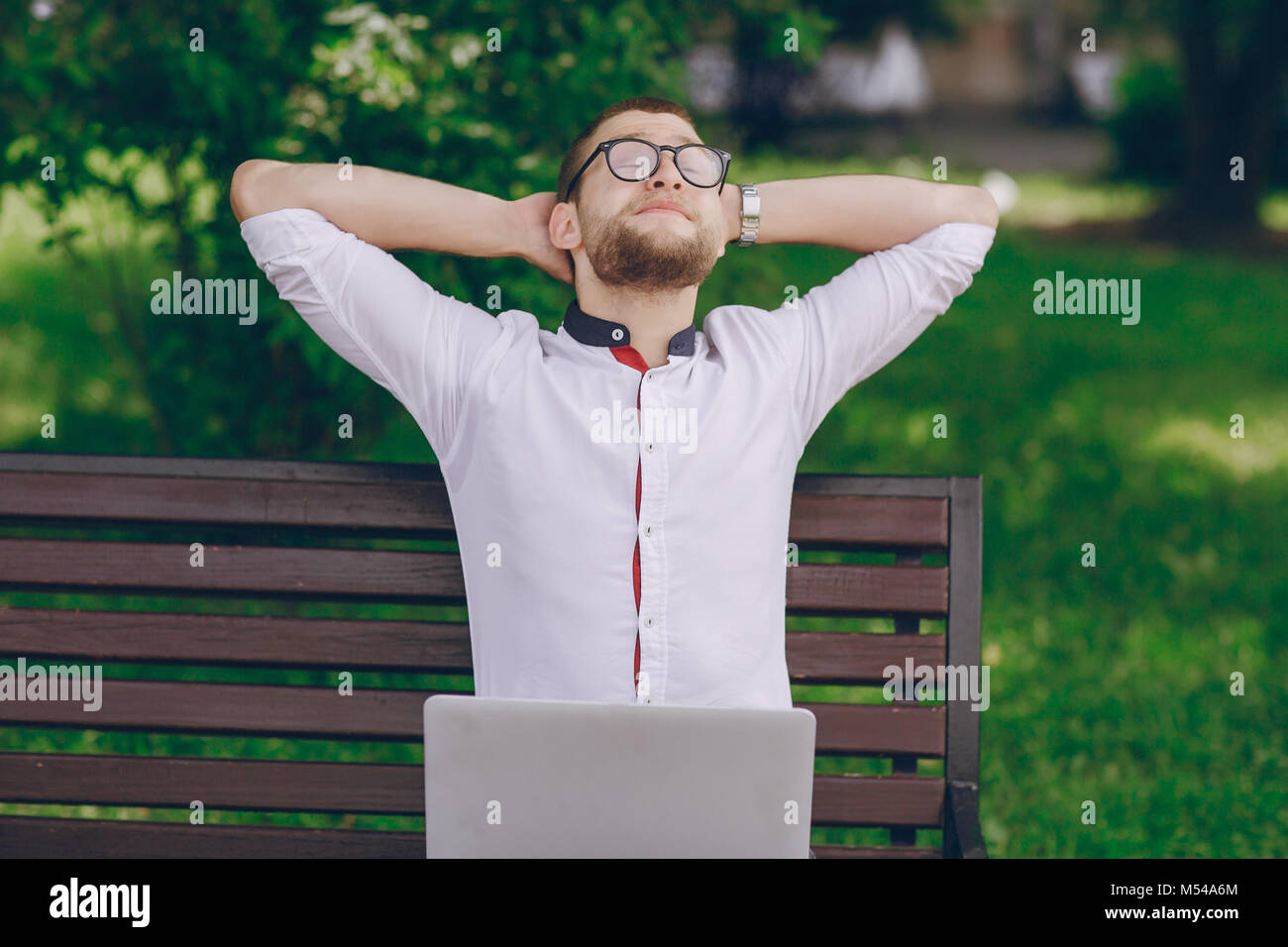 young man on the street Stock Photo - Alamy