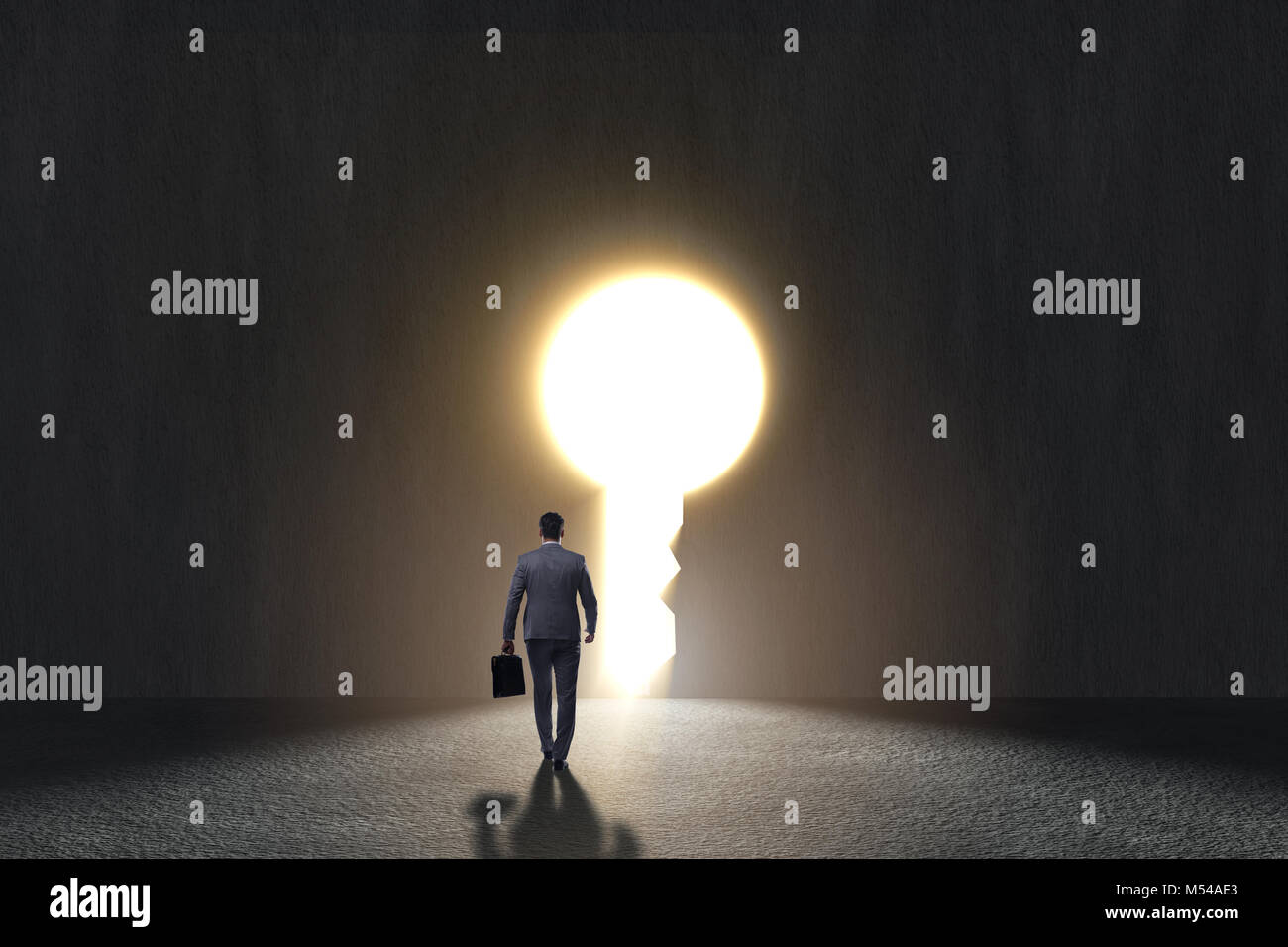 Businessman facing difficult choice dilemma Stock Photo - Alamy