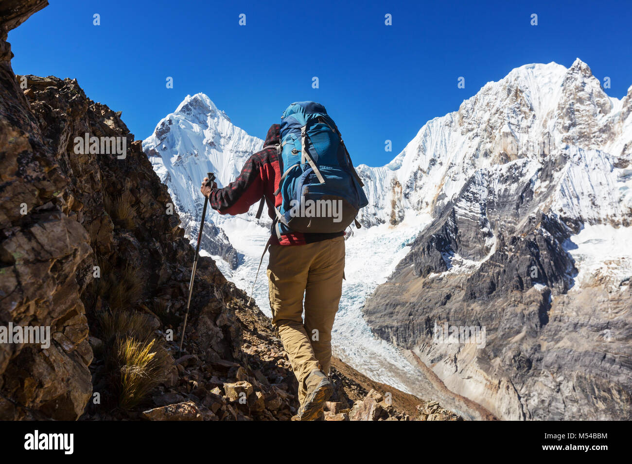 Hike in Peru Stock Photo - Alamy