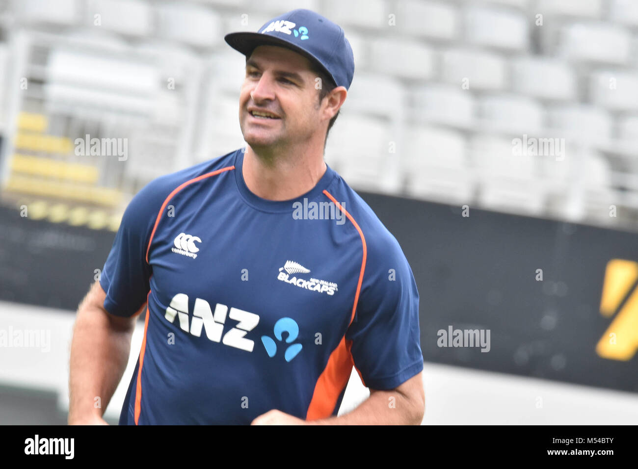 Auckland, New Zealand. 20th Feb, 2018. New Zealand's Colin Grandhomme ...