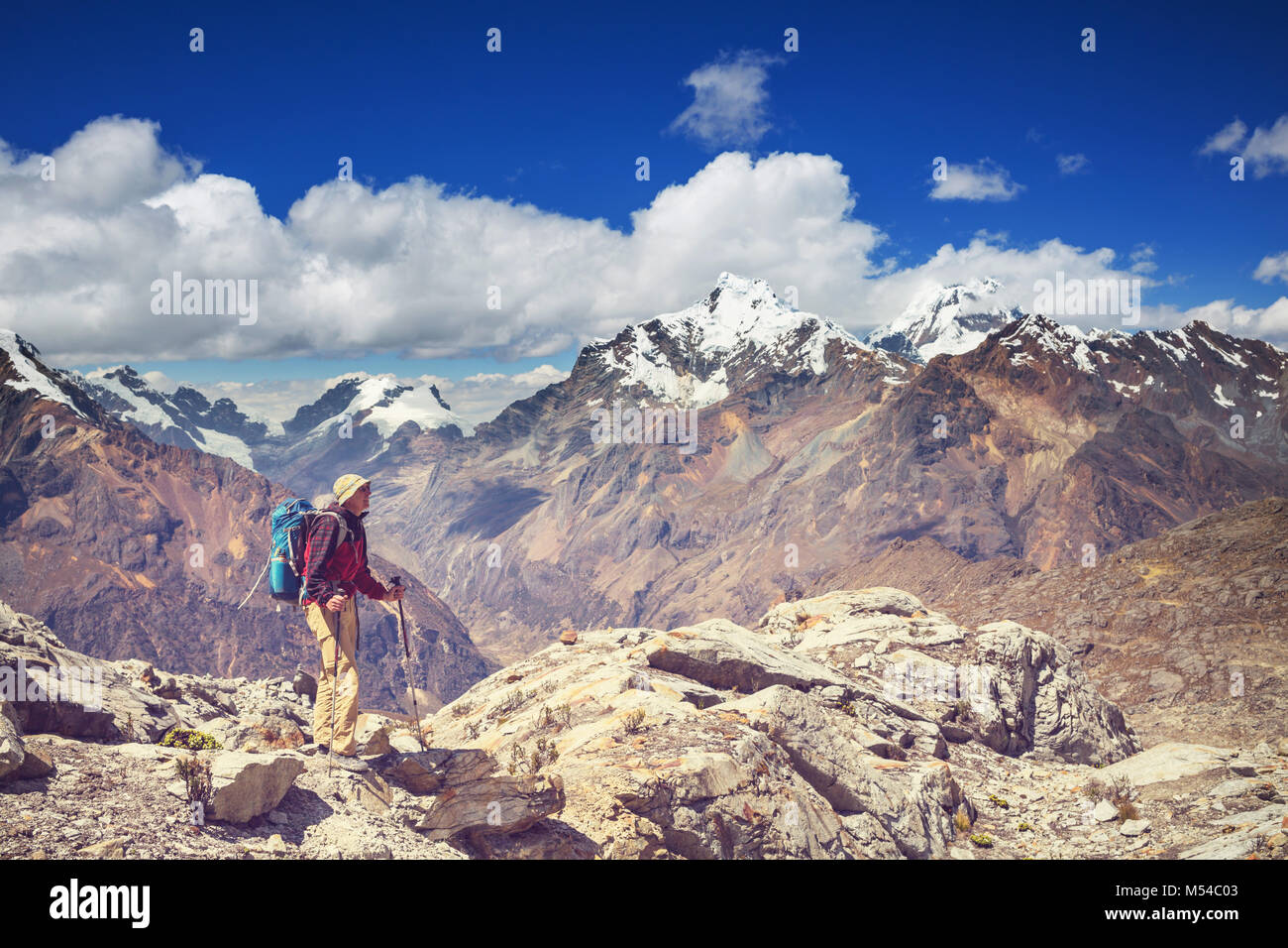 Hike in Peru Stock Photo - Alamy