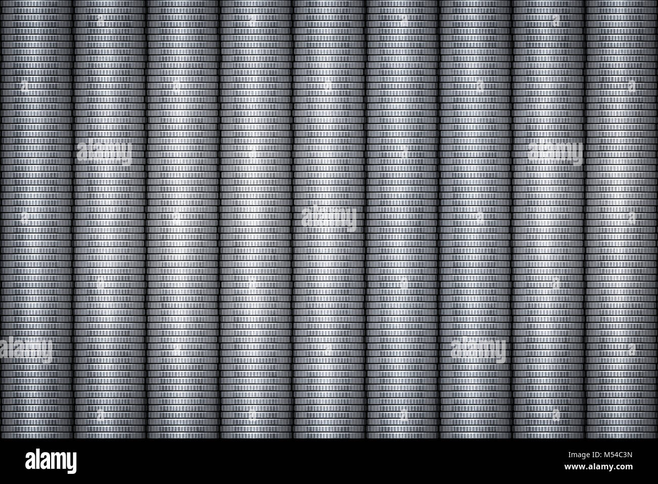 silver coins stack background Stock Photo - Alamy