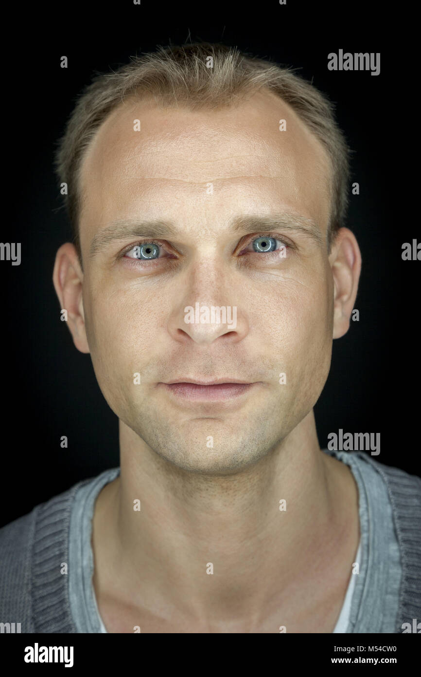 male portrait with a ring light Stock Photo - Alamy