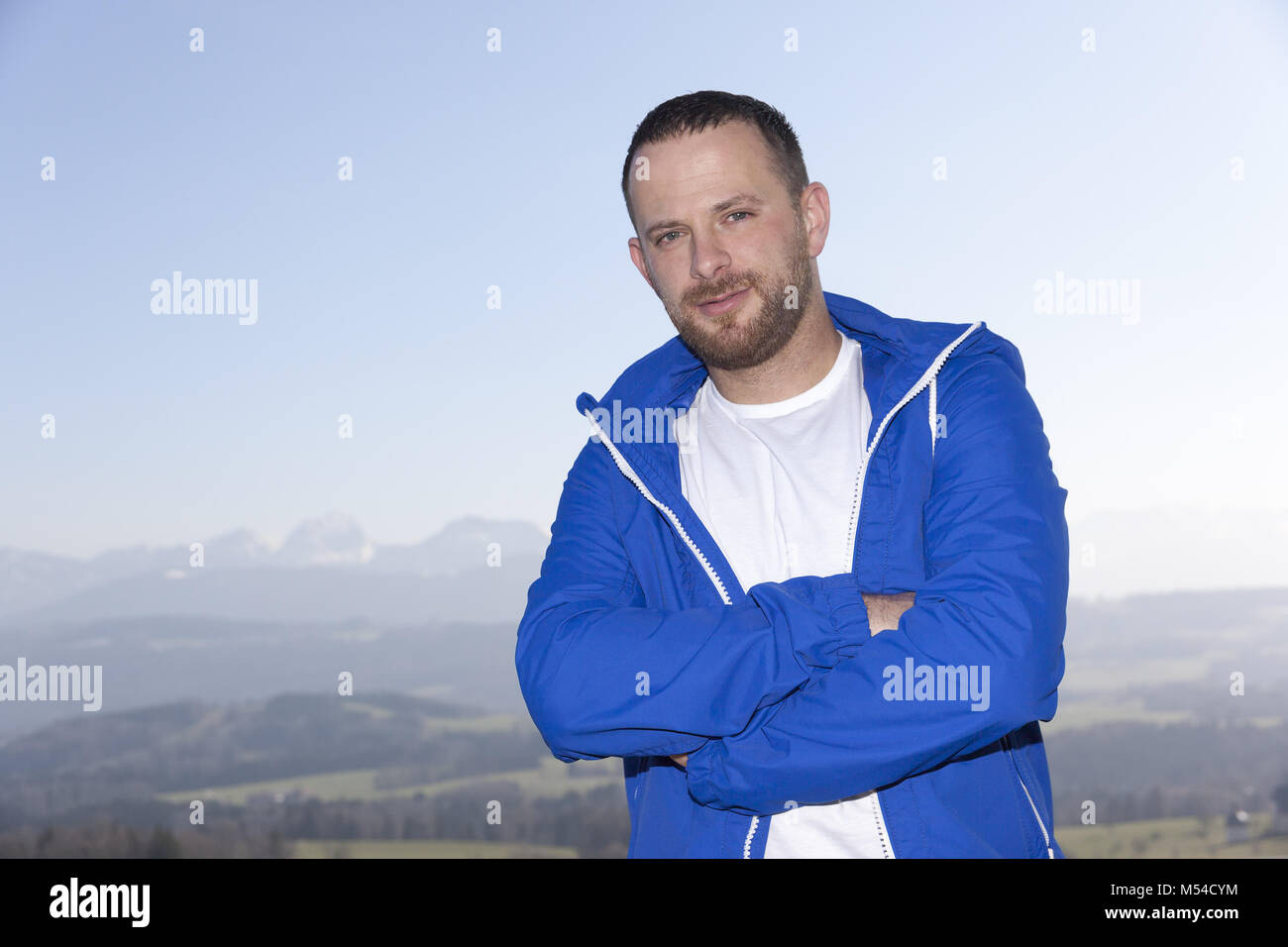 Bearded man profile hipster hi-res stock photography and images - Alamy