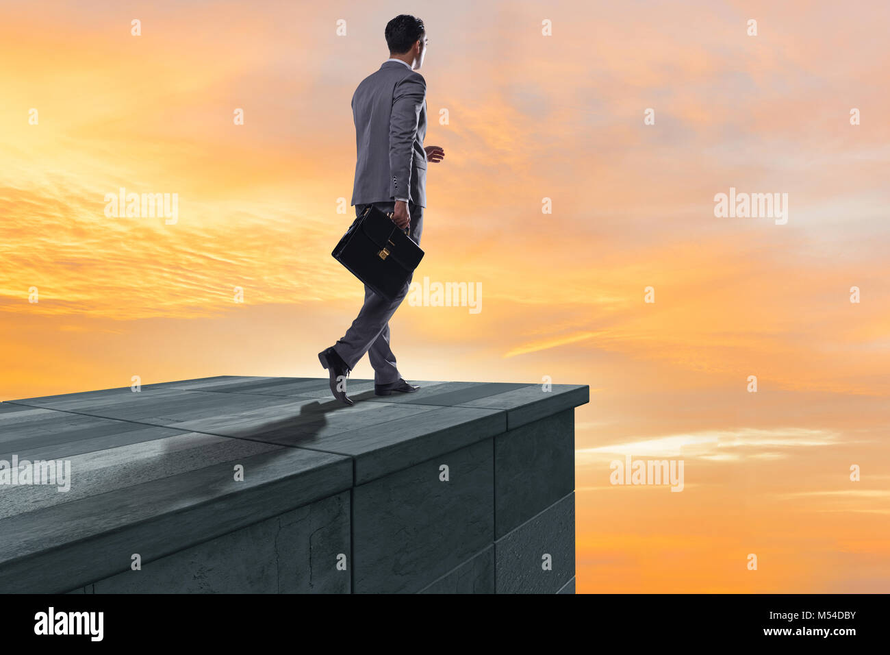 Businessman ready for new challenges in business concept Stock Photo ...