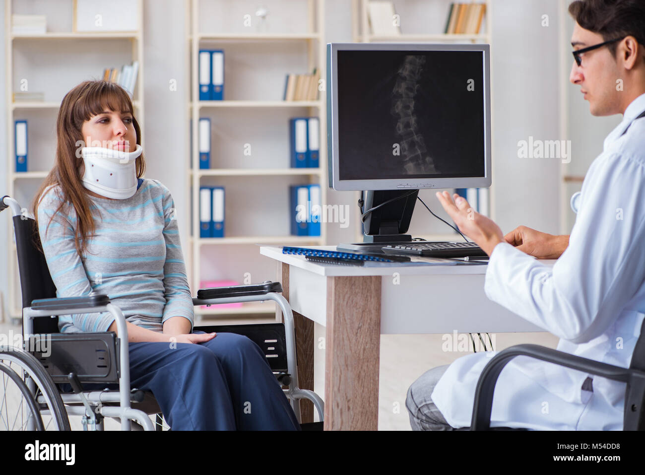 Young woman visiting doctor for medical examination Stock Photo - Alamy