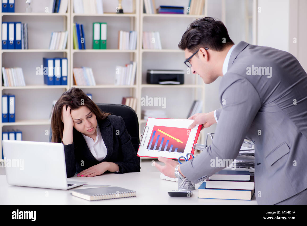 Woman presentation nervous hi-res stock photography and images - Alamy