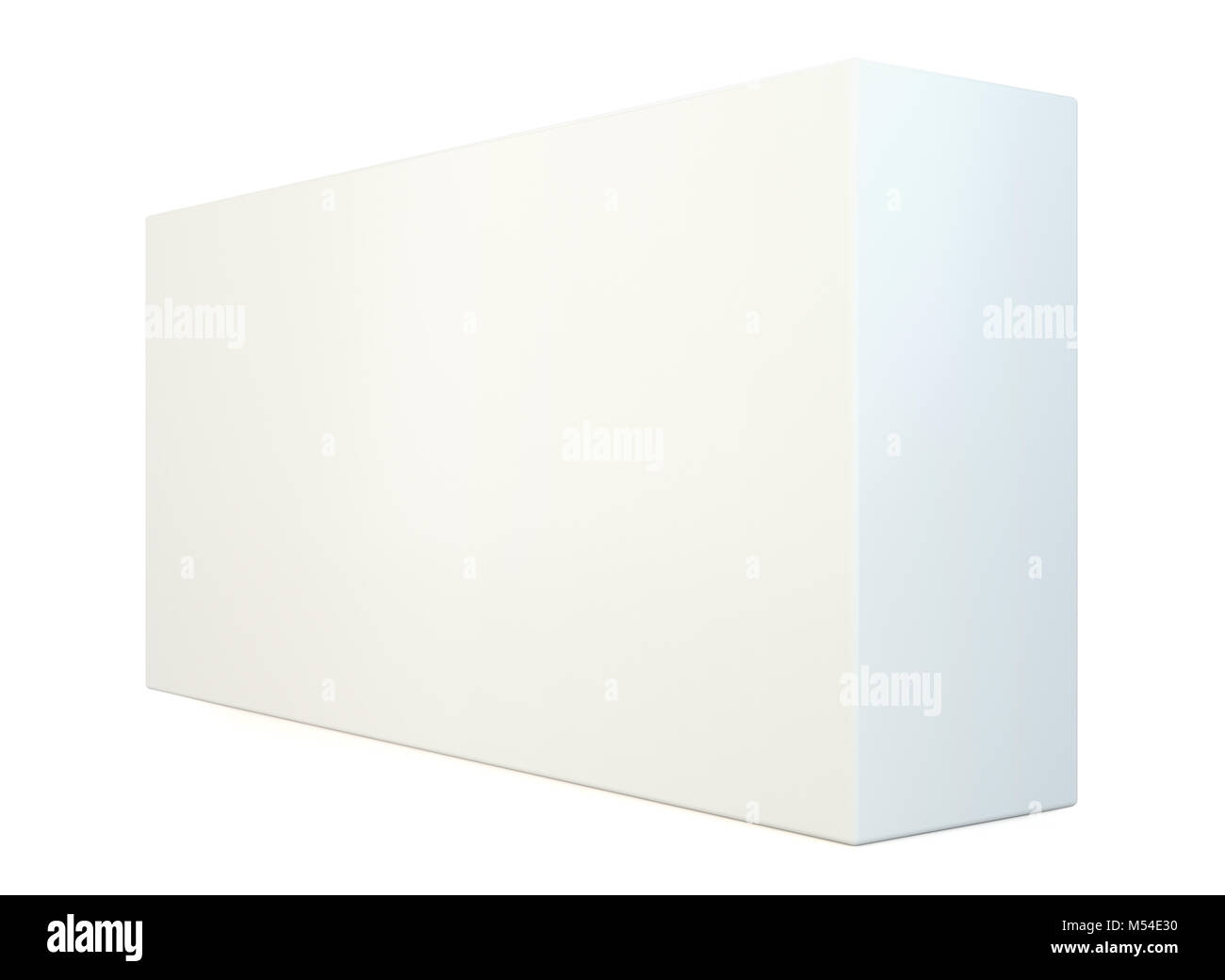 White square box. Cardboard box, container, packaging. 3d illustration ...