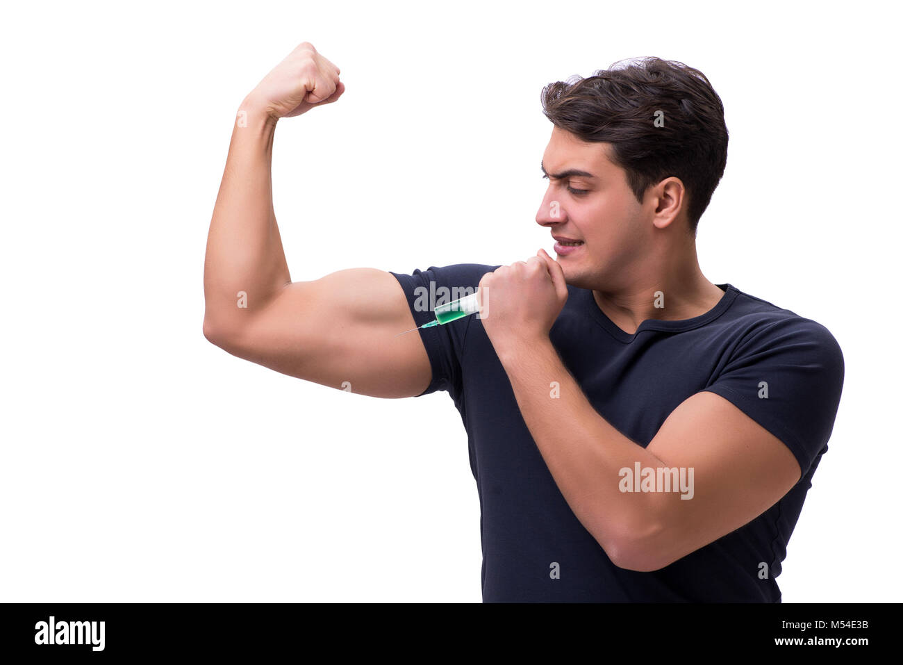 Strong man test Cut Out Stock Images & Pictures - Alamy