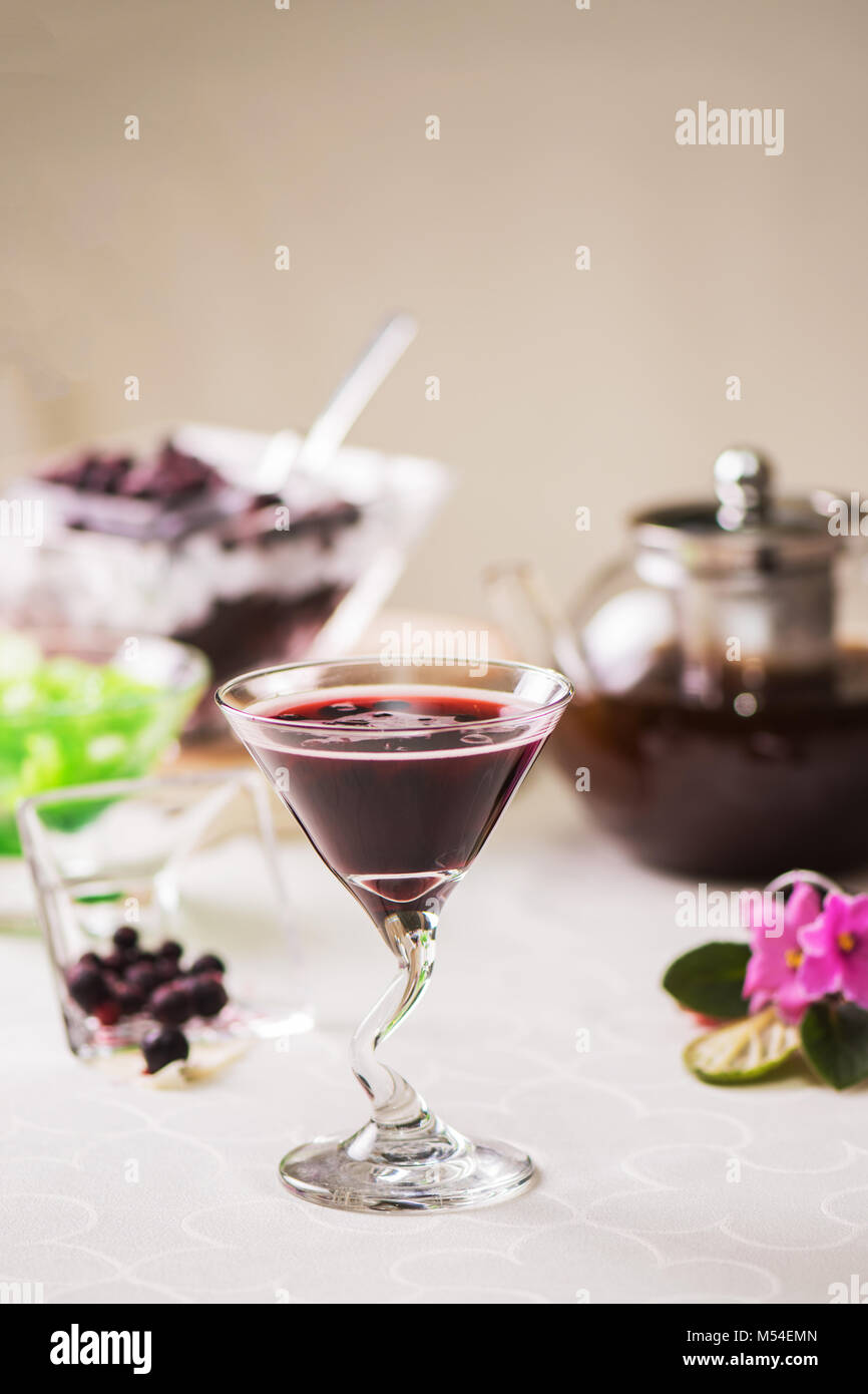 Cocktail from currant Stock Photo - Alamy