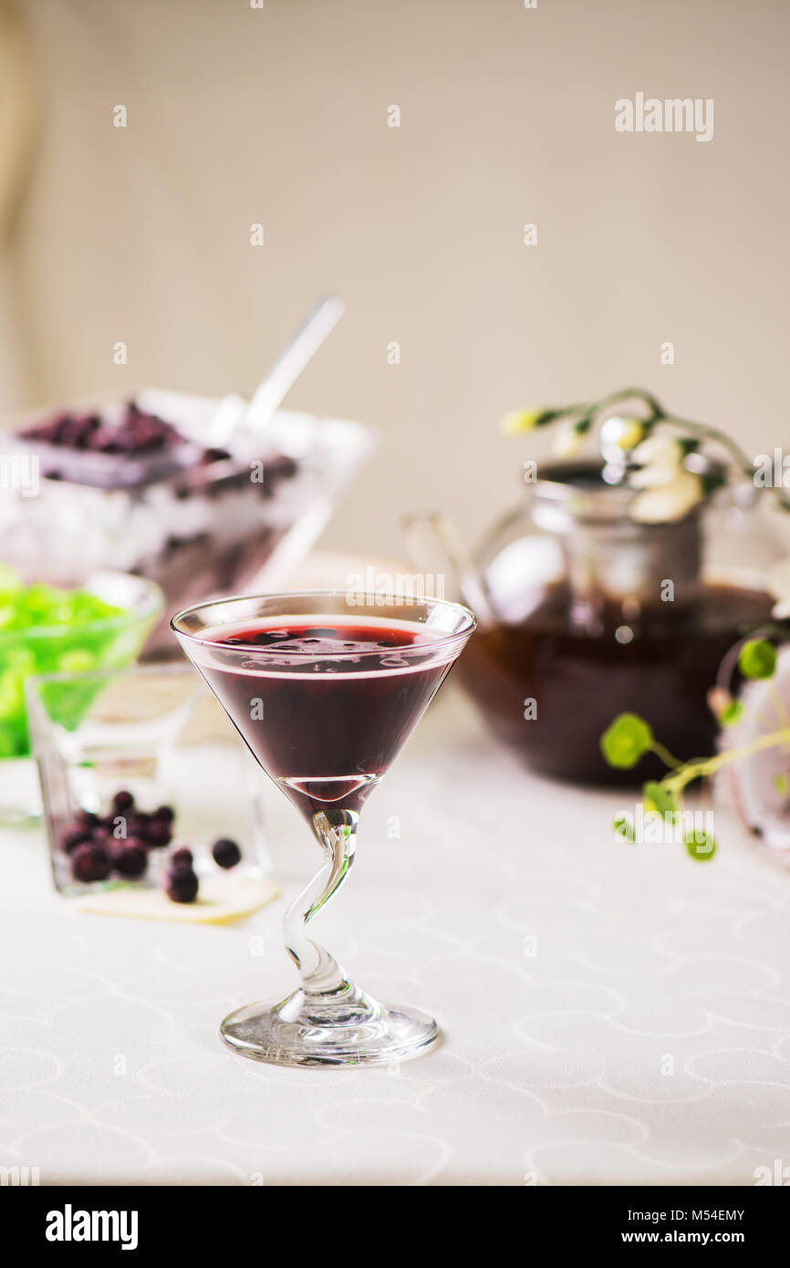 Black currant ice cocktail hi-res stock photography and images - Alamy