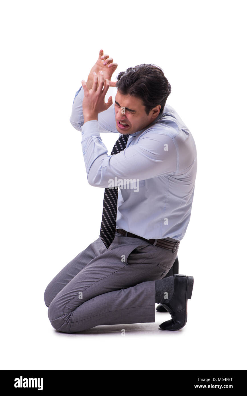 Someone Crying On Knees Giving Up