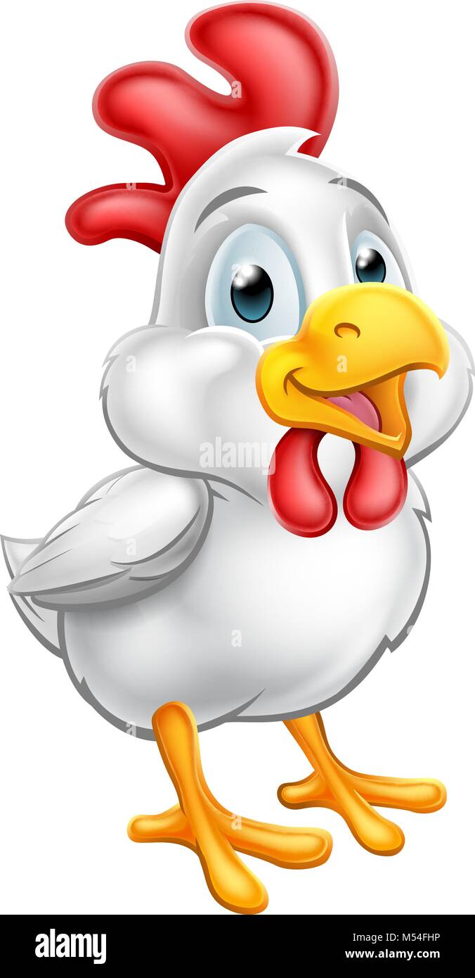 Cute Cartoon Chicken Stock Vector Image & Art - Alamy