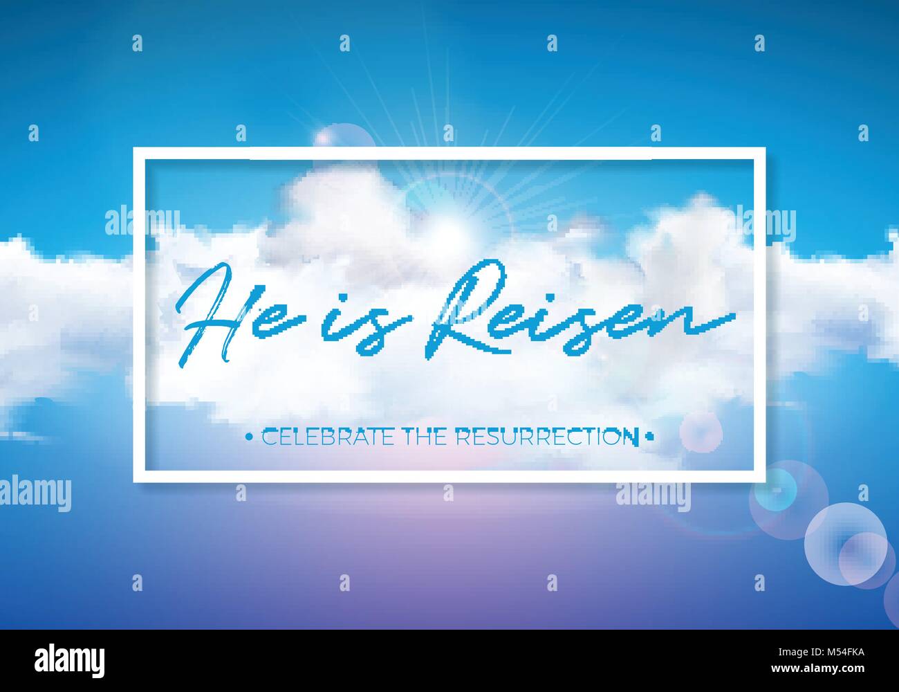 Blue background christianity Stock Vector Images - Alamy