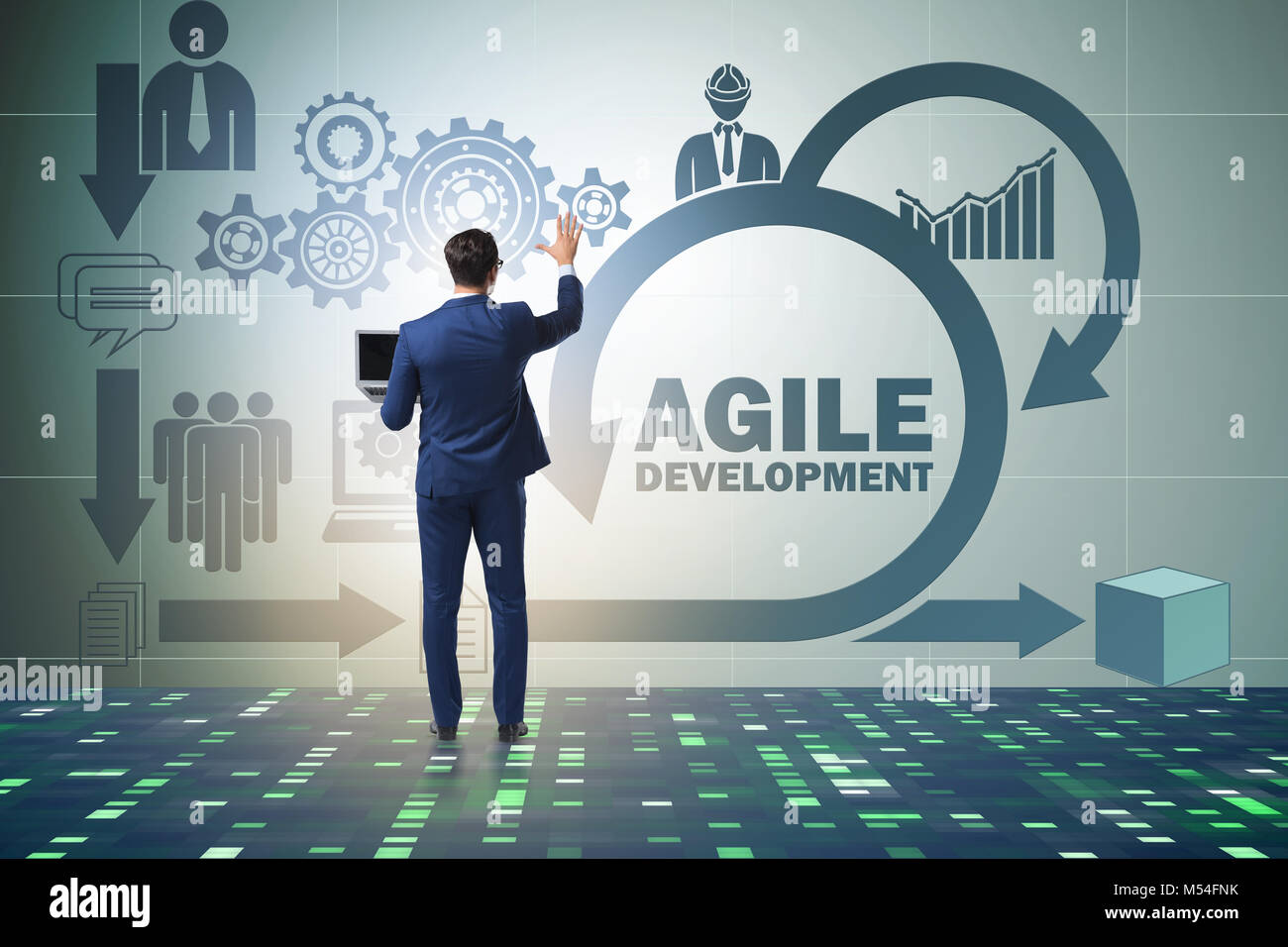 Concept of agile software development Stock Photo - Alamy