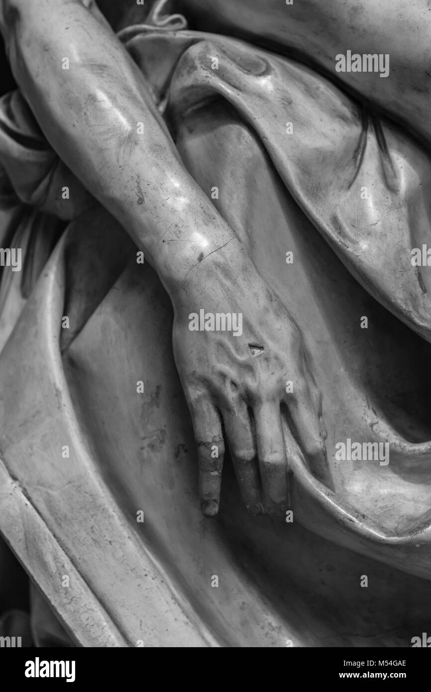 stone statue detail of human hand Stock Photo - Alamy