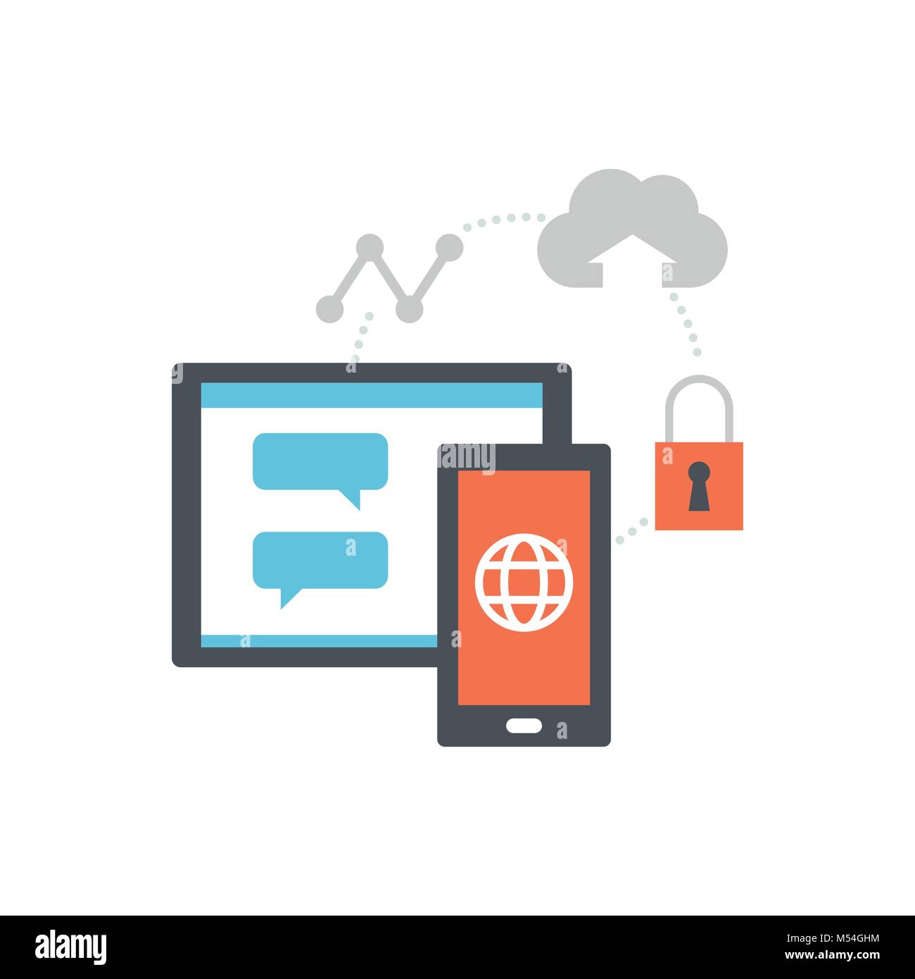 Internet connectivity web Stock Vector Images - Alamy